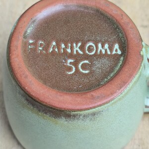 Vintage Frankoma Prairie Green Cup and Saucer: Mid-century Pottery - Etsy