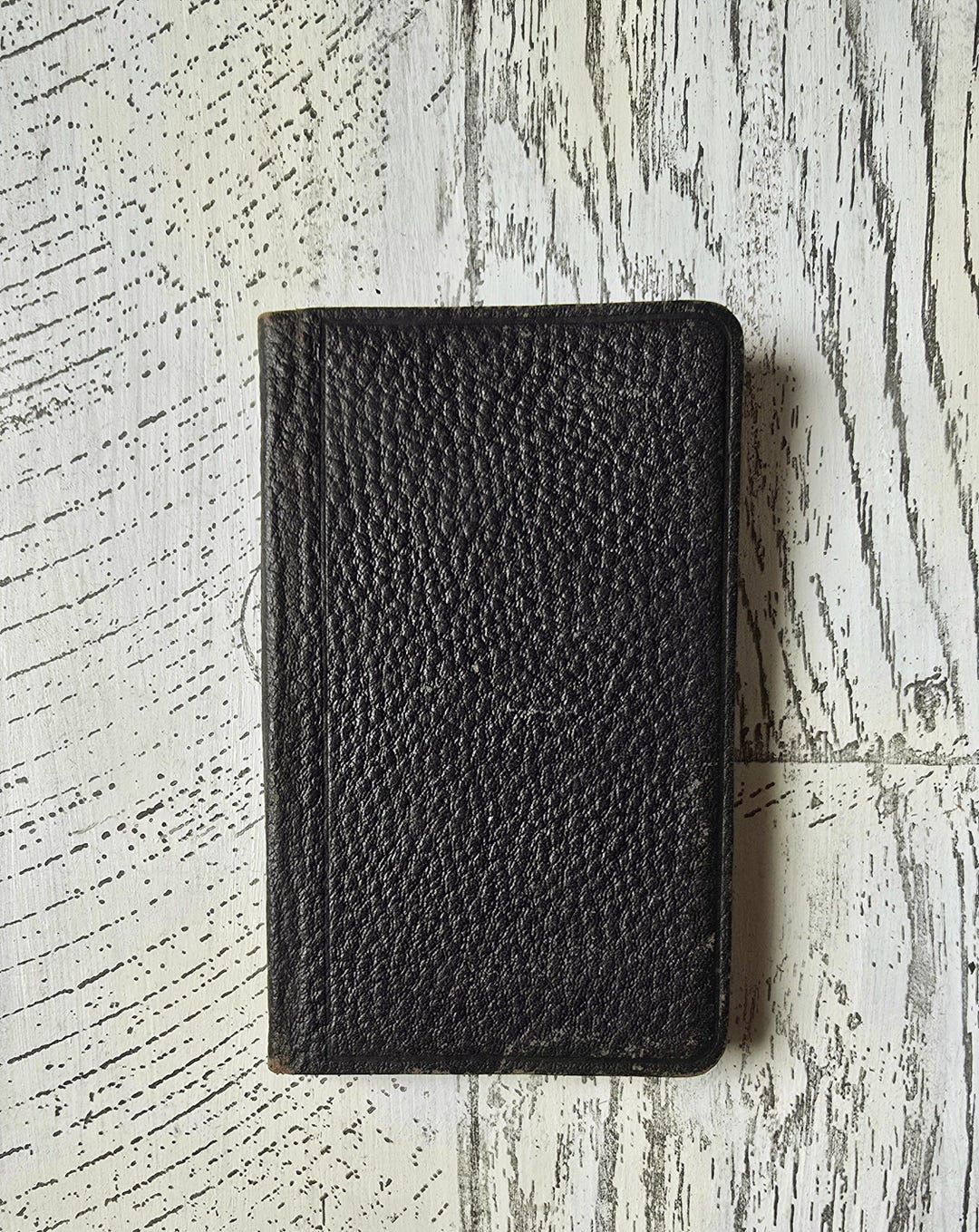 Antique 1896-97 Pocket Ledger | Black Leather Address Book | Gilded ...
