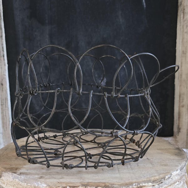 Collapsible Wire Egg Basket - Etsy