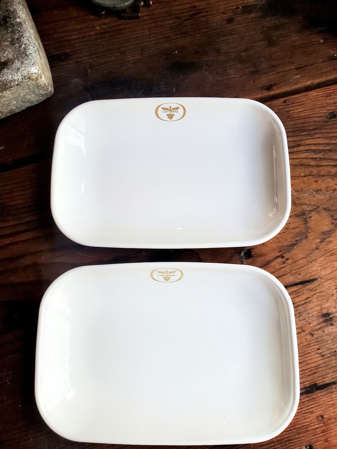1960's Continental Airlines Snack Plate Set Vintage Corning Ware Side ...