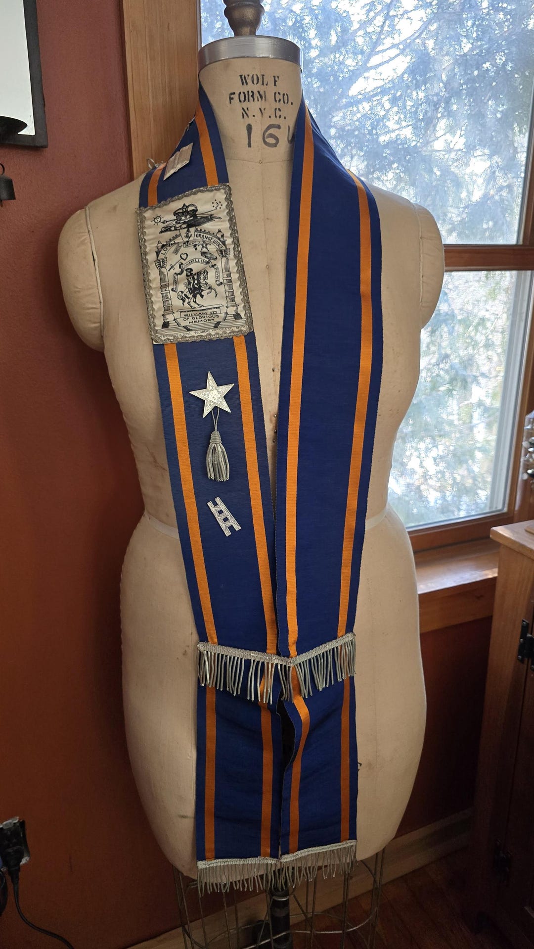 Antique Loyal Order of Orange Collarette: William III Masonic Sash - Etsy