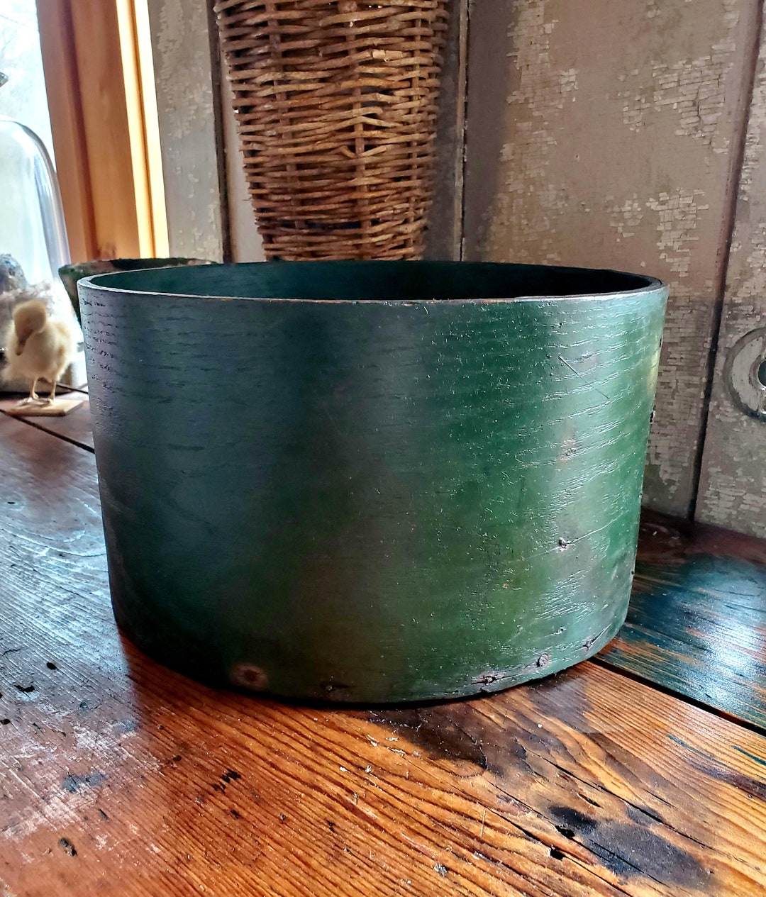 Antique Primitive Painted Grain Measure - Etsy