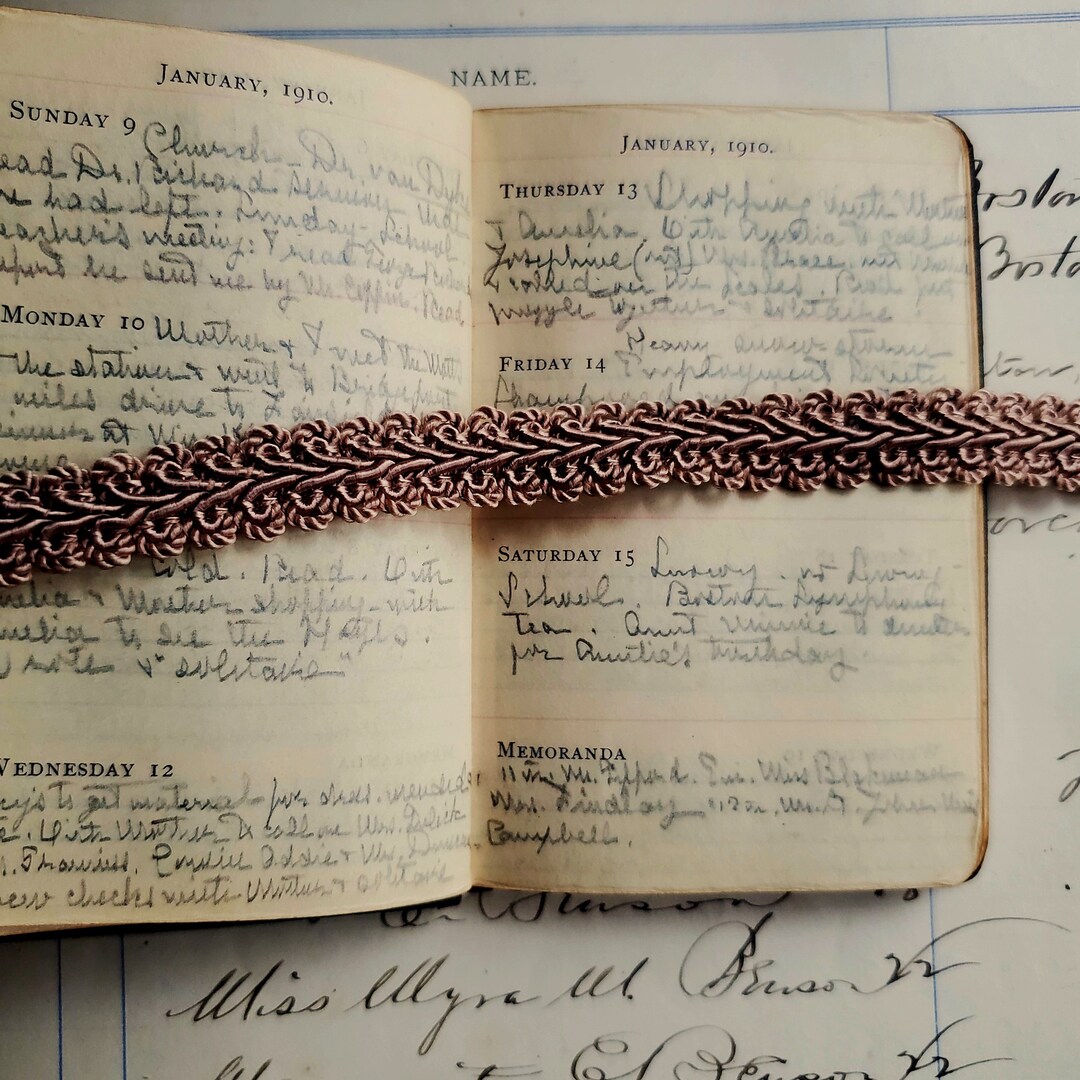 Vintage 1/2" French Gimp Trim Cocoa Colored Upholstery Trim Vintage ...