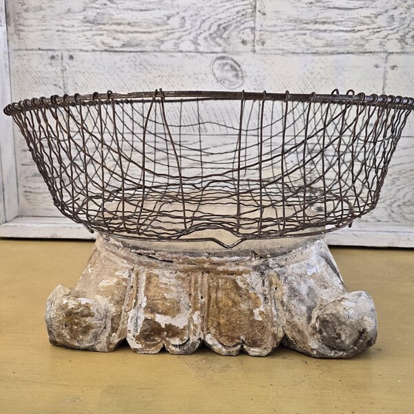 Rustic Wire Basket - Etsy
