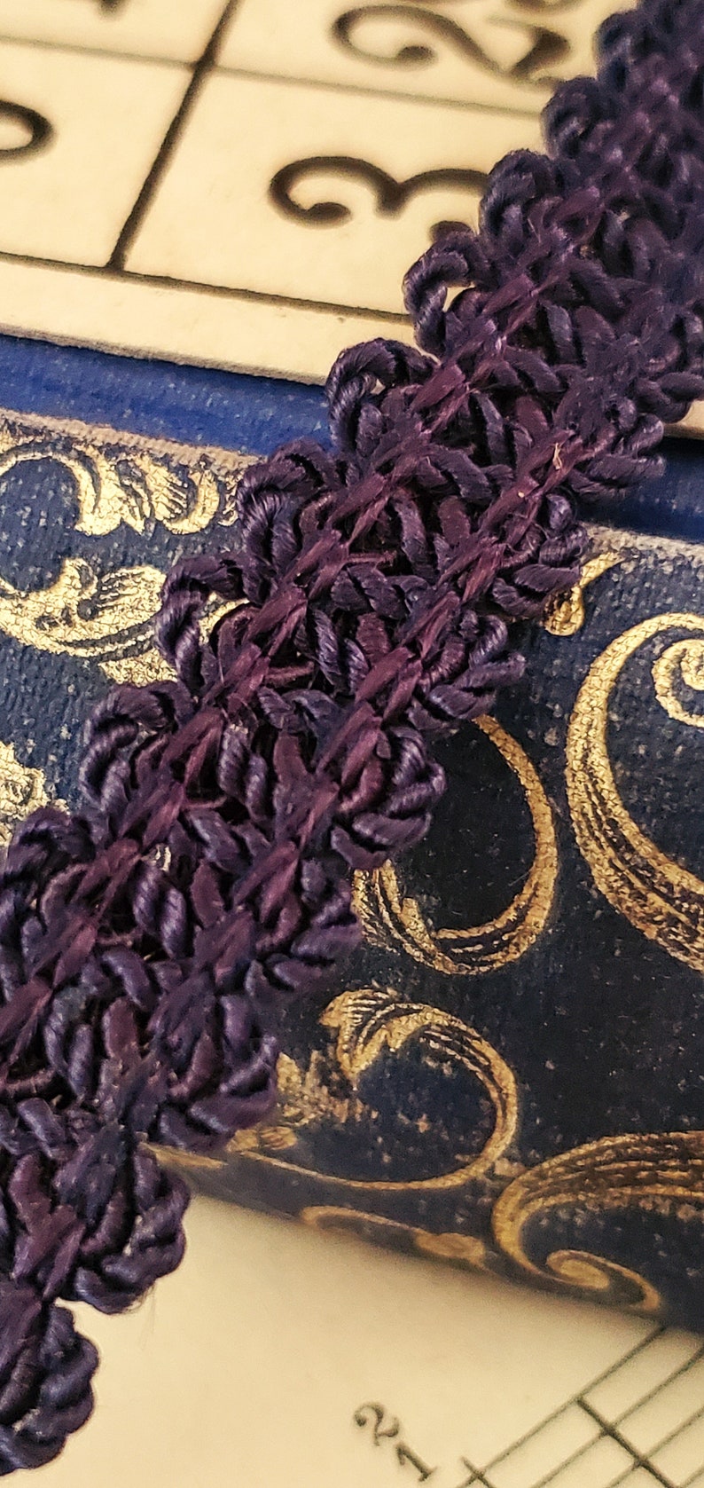 Vintage Navy Blue 1/2 French Gimp Trim - Etsy