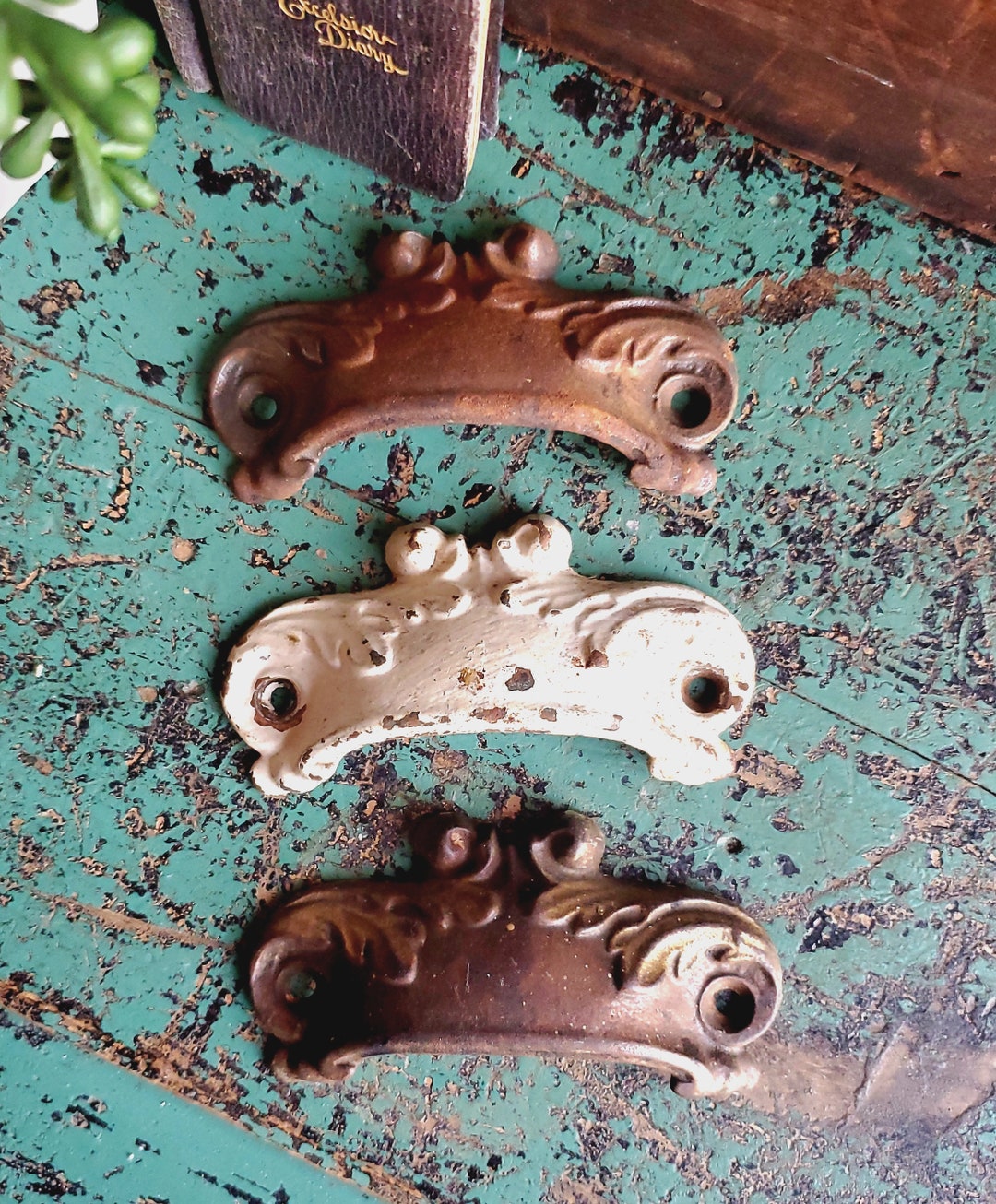 One Antique Bin Pull - Etsy