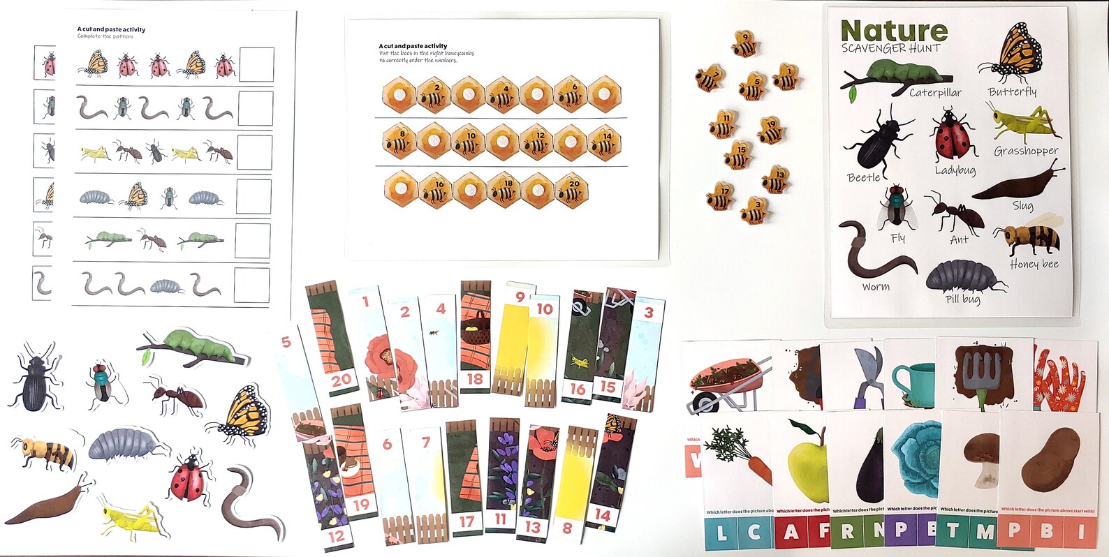 Downloadable Preschool or Kindergarten Bugs Learning Packet - Etsy