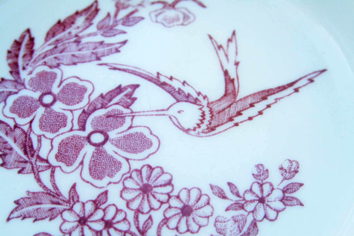 Vintage Jackson Custom China Hummingbird Pattern Bowls | Etsy