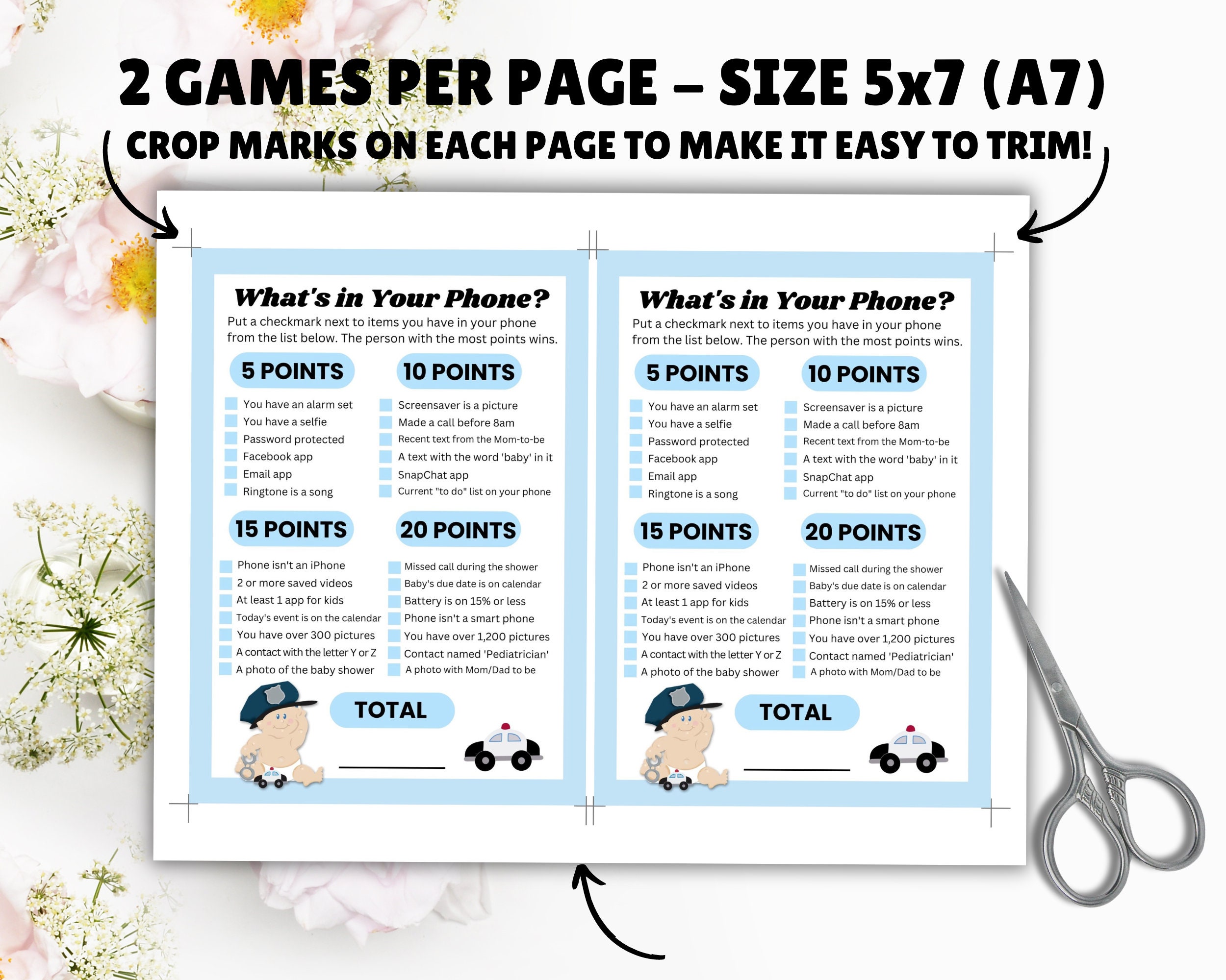 Police Officer Baby Cop Shower Games, Police Baby Shower, Police ...