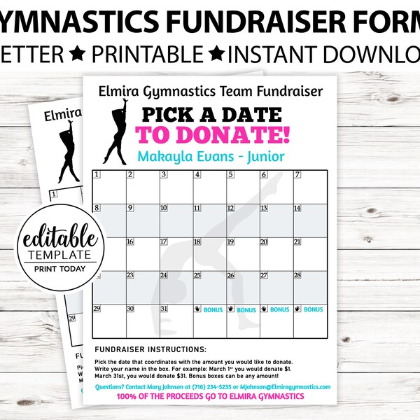 Buy Pick a Date to Donate Fundraiser Online - Etsy