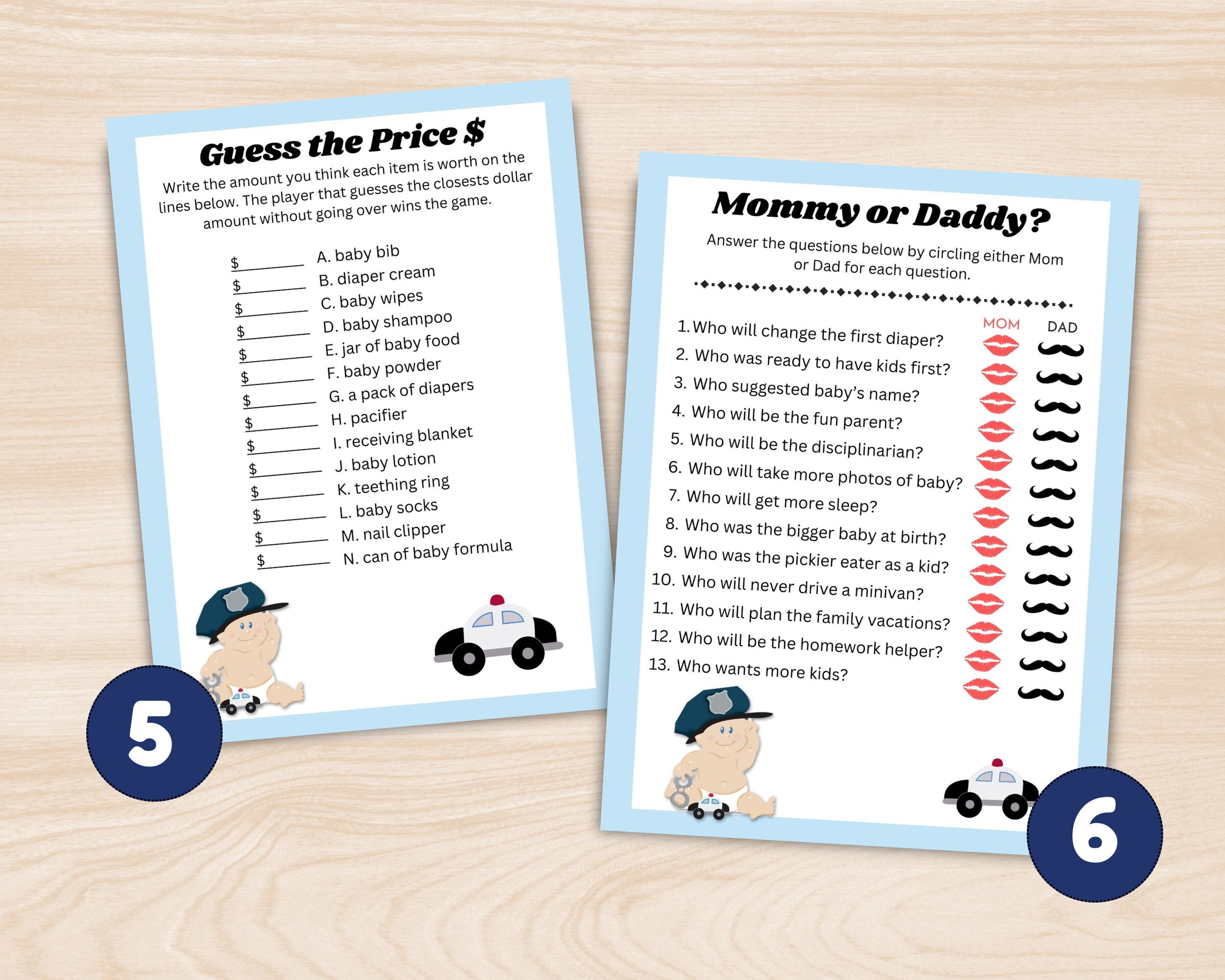 Police Officer Baby Cop Shower Games, Police Baby Shower, Police ...