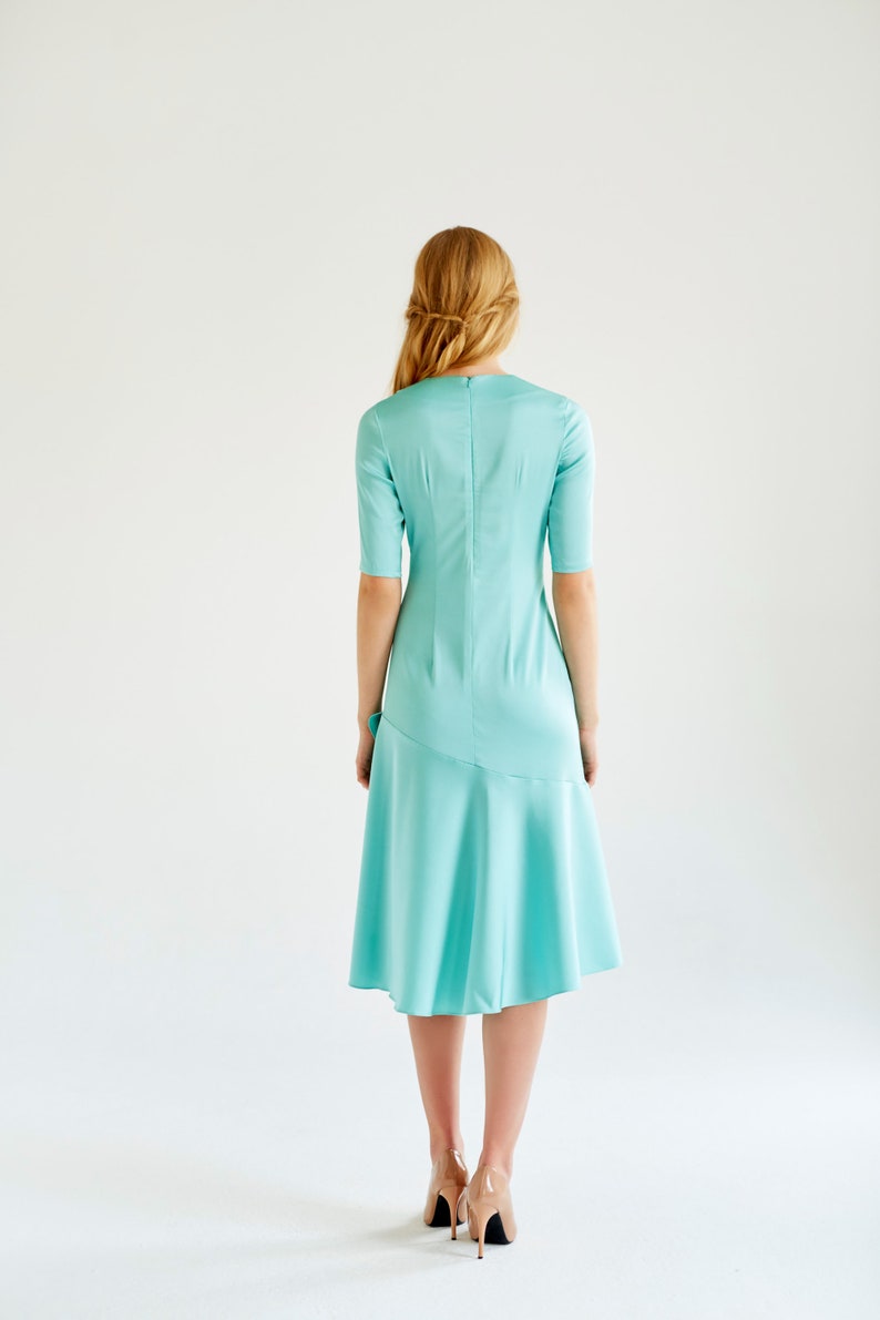 Turquoise evening dress party dress bridesmaid dress elbow | Etsy