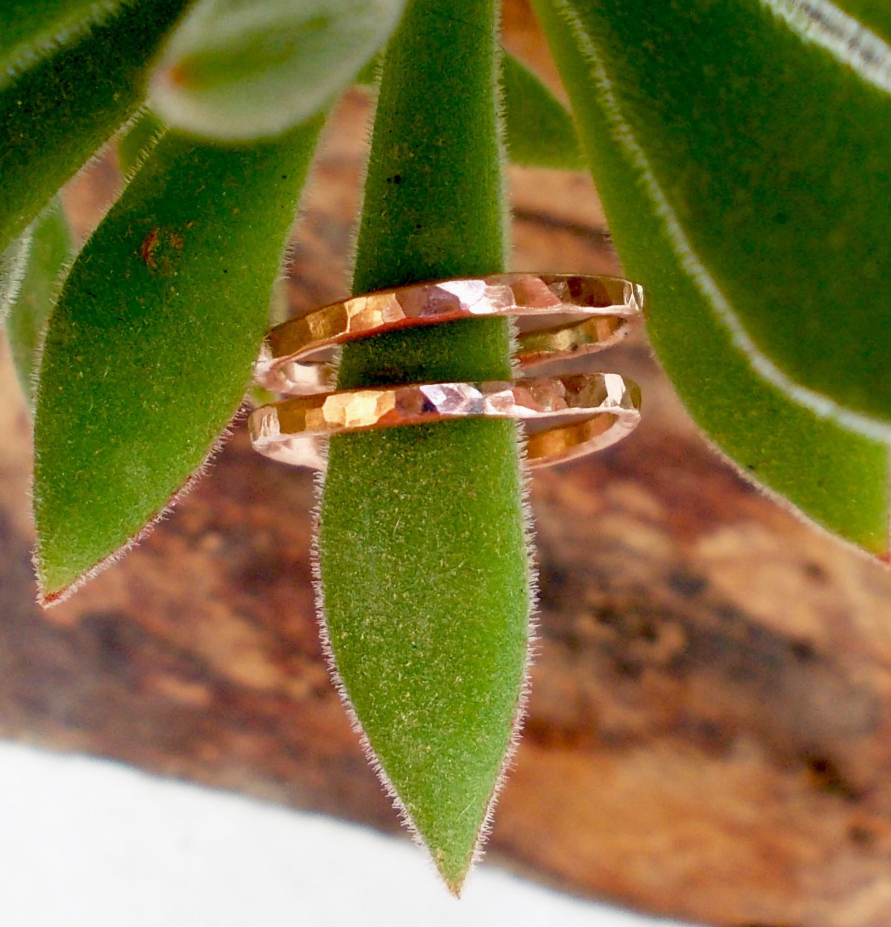 Kupfer Ring-Arthritis Ring,Gehämmerter Heller Kupfer Ring-Stapelringe ...