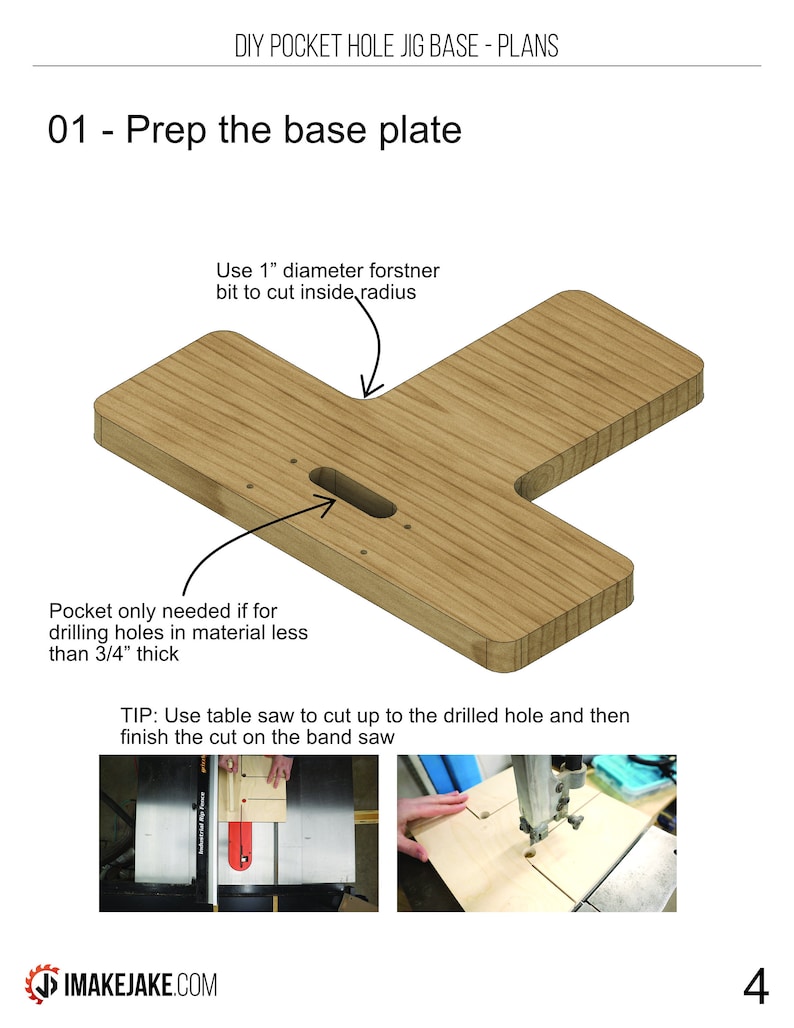 DIY Pocket Hole Jig Custom Kreg Jig Base for Kreg R3 Step - Etsy Canada