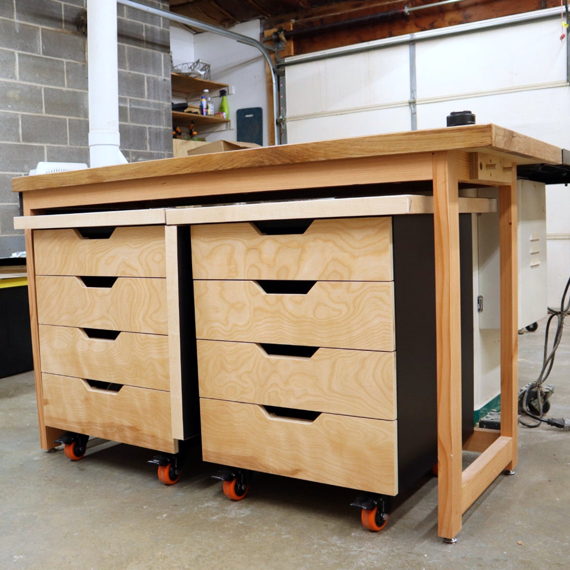 DIY Shop Storage Carts With Drawers - Easy-to-follow Woodworking Plans ...