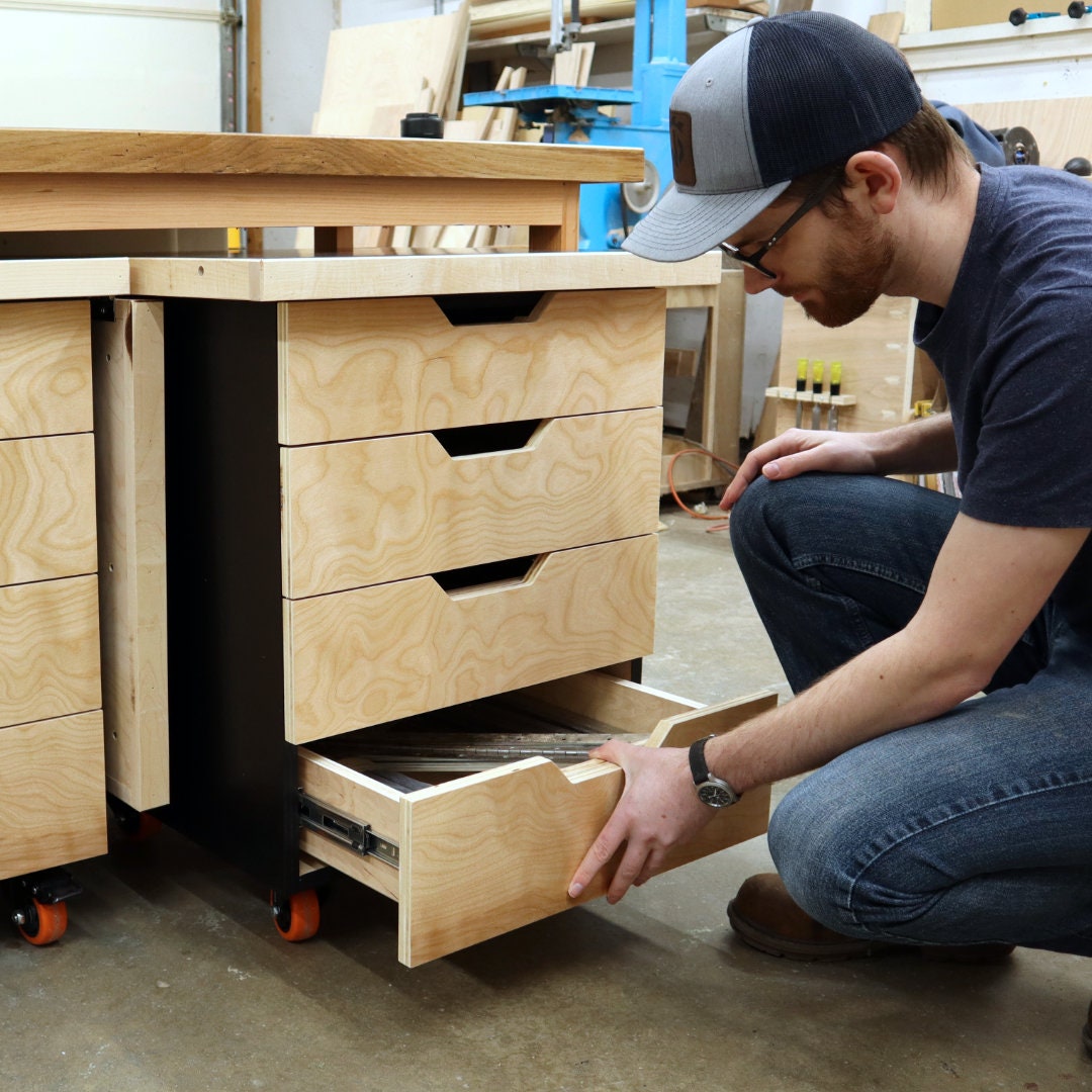 DIY Outfeed Table and Organizer Carts Plans Bundle / Easy-to-follow PDF ...