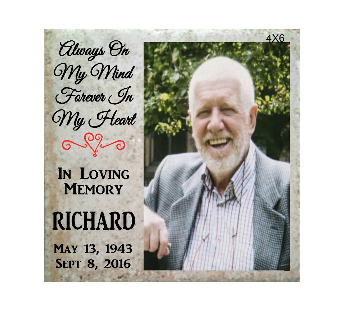 Memorial Picture Frame in Memory Frame Personalized Memorial - Etsy