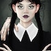 Wednesday Addams Instant Download Portrait Art Print Wall Art - Etsy