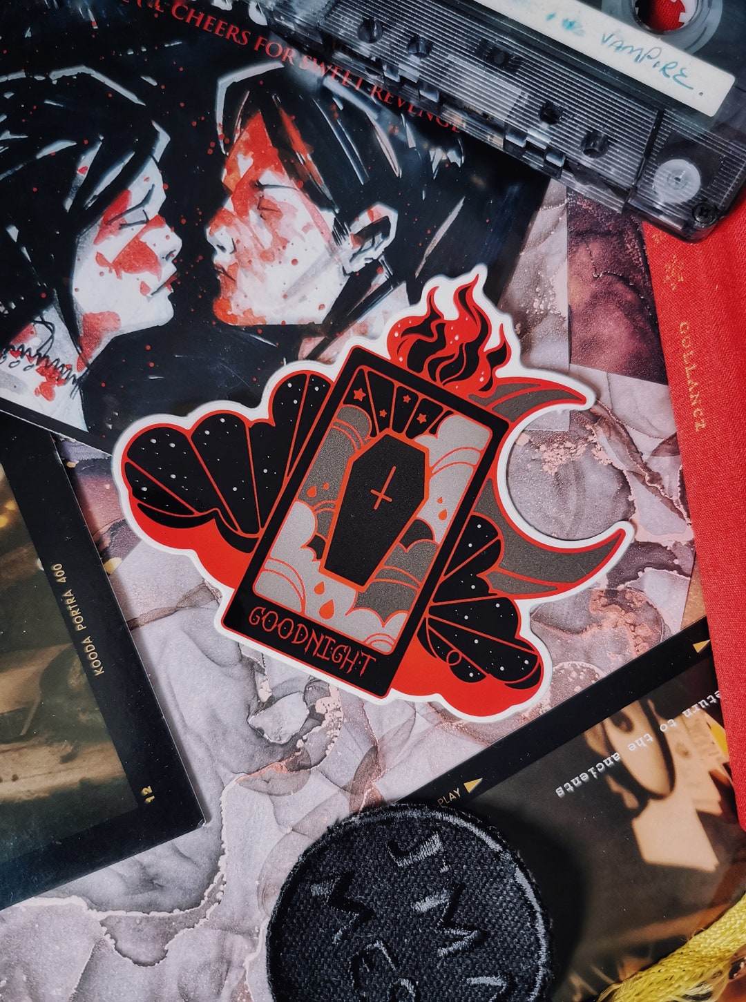 Goodnight MCR Coffin Vinyl Sticker - Etsy