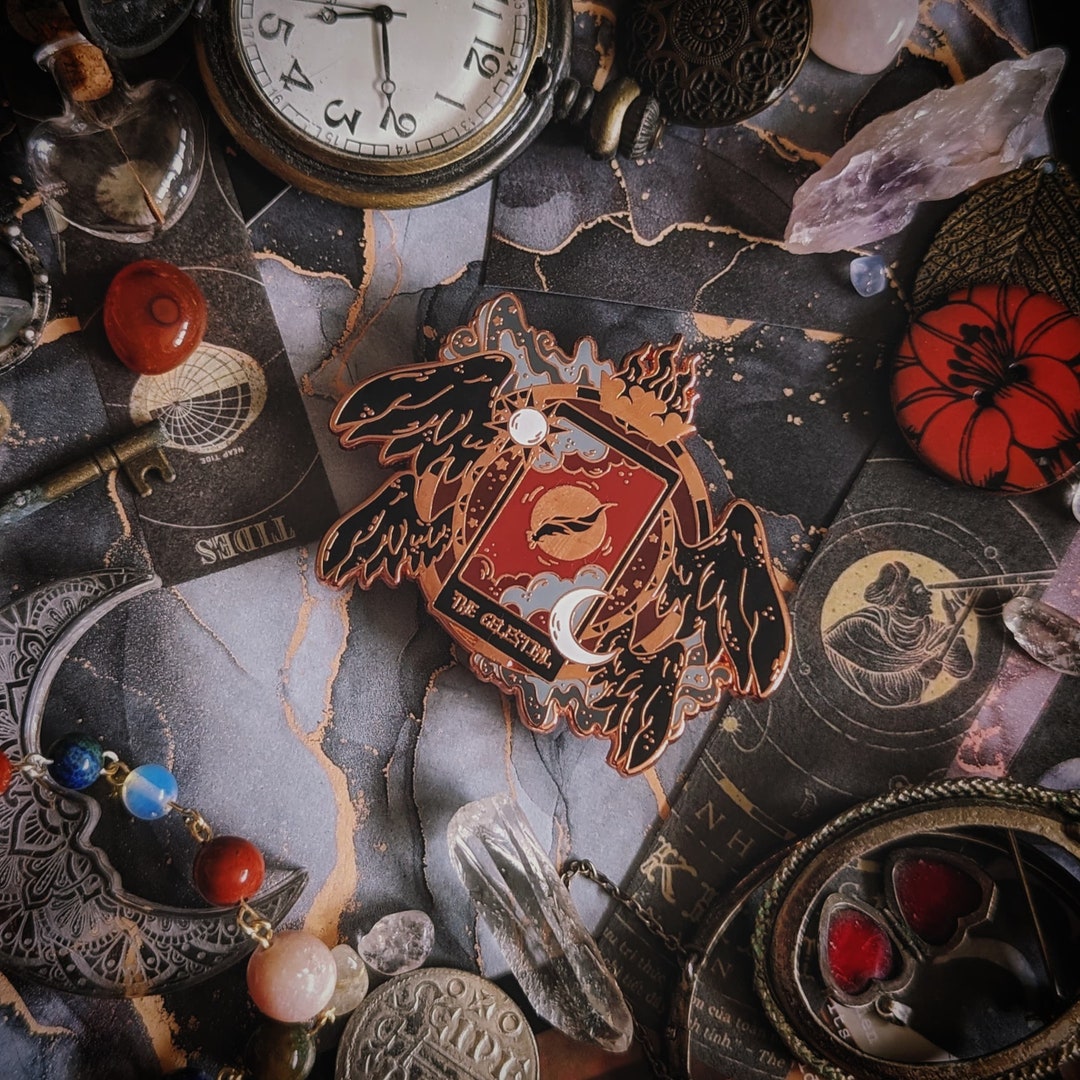 The Fallen Celestial Tarot Hard Enamel Pin - Etsy