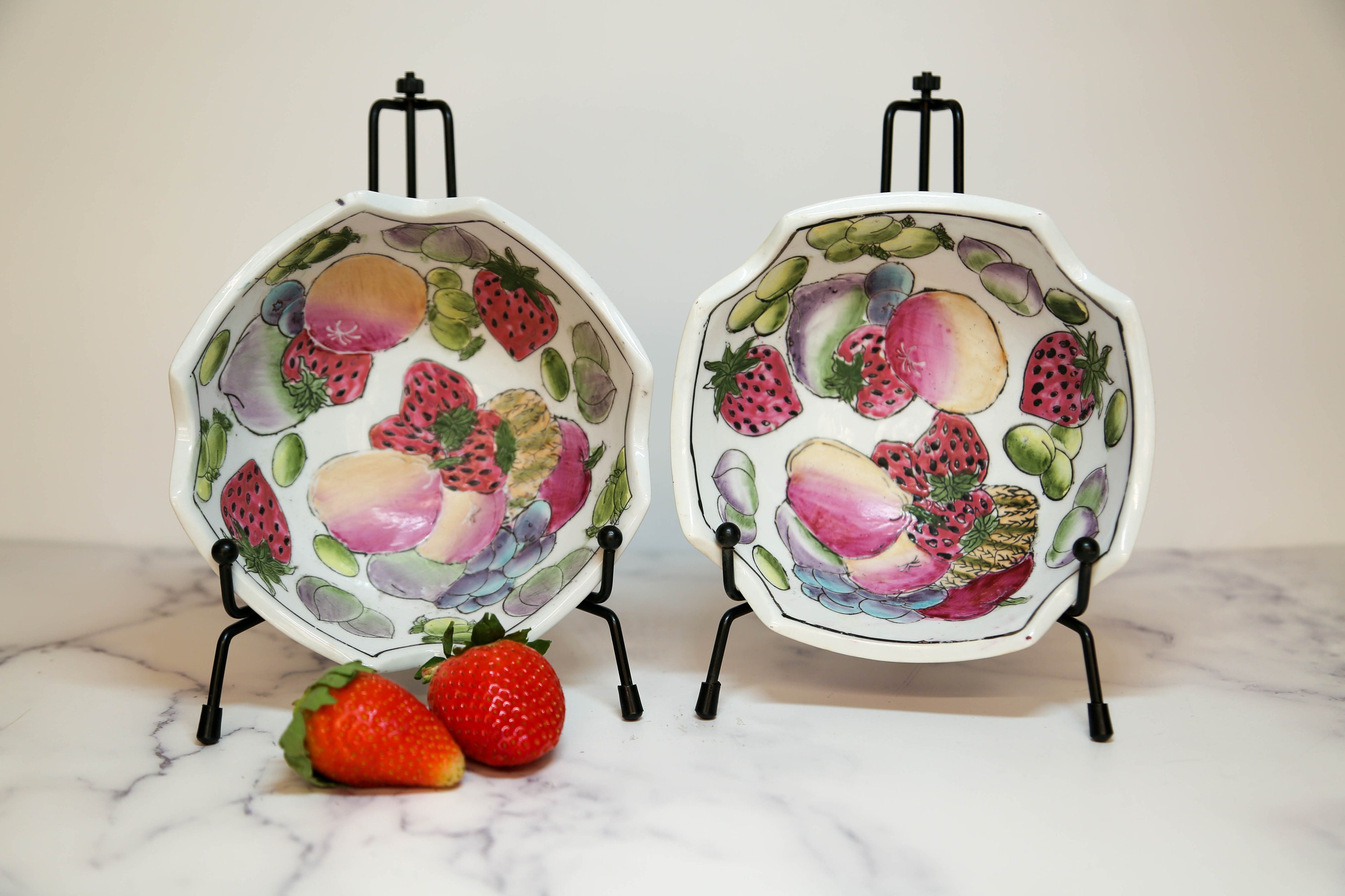 Vintage Hand Painted Studio Art Pottery Ceramic Colorful - Etsy