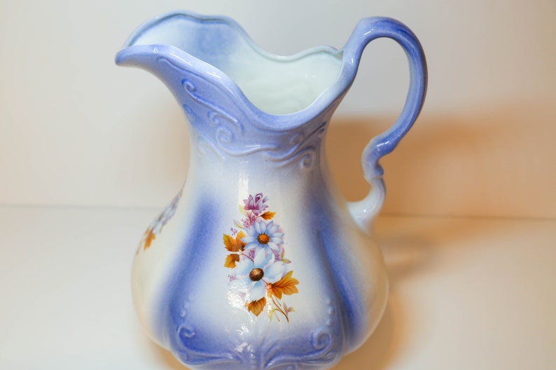 Vintage RS Prussia Ceramic Wash Basin and Pitcher Set - Etsy