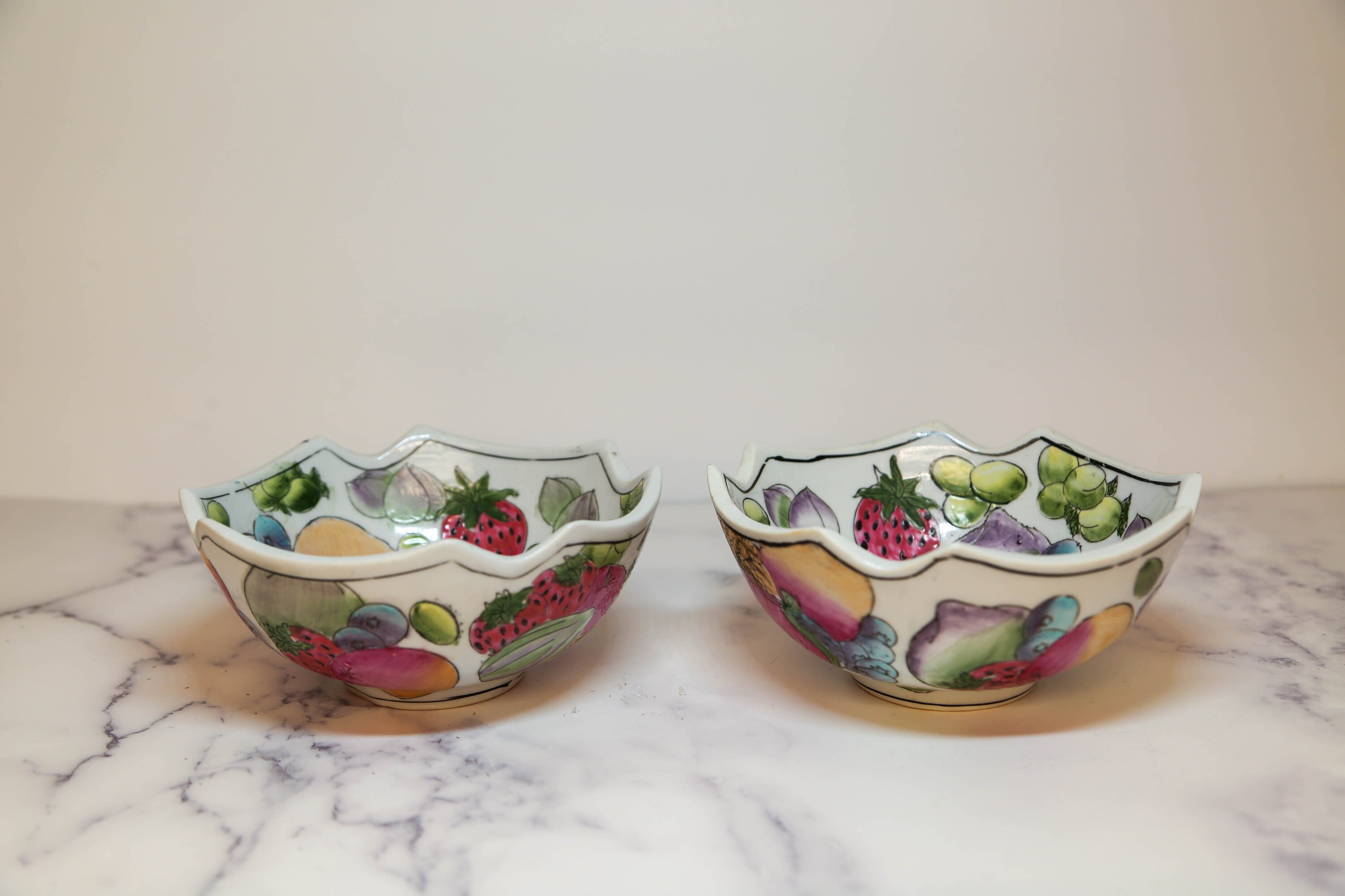 Vintage Hand Painted Studio Art Pottery Ceramic Colorful Floral 6 ...