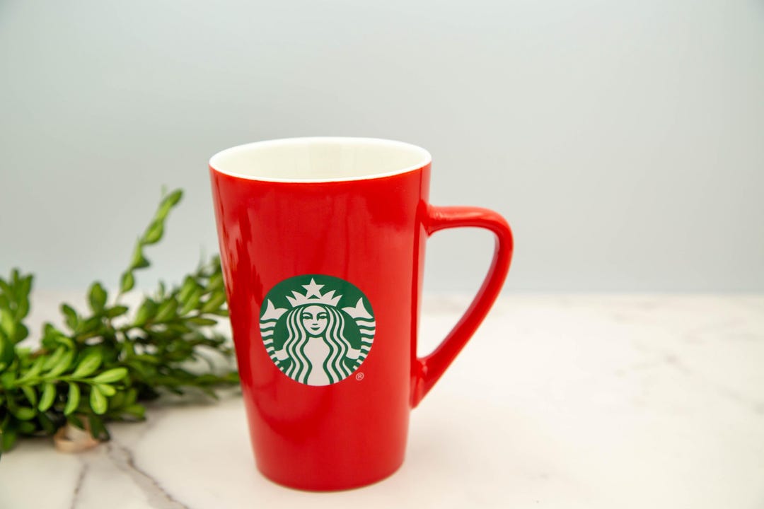 Starbucks Red Coffee Mug 12 Fl Oz - Etsy
