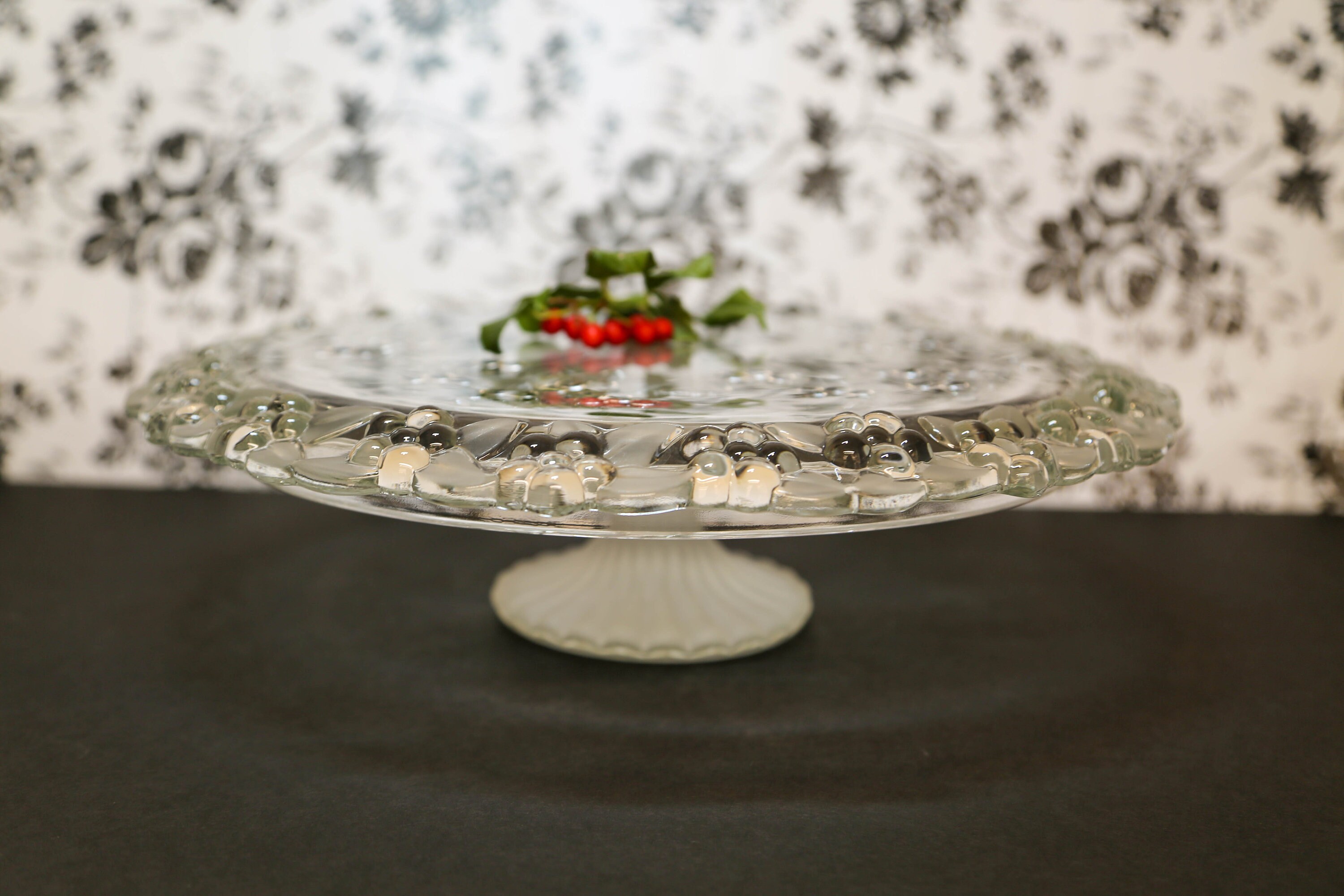 Mikasa Walther Crystal Carmen 13" Cake Stand Pedestaled - Etsy
