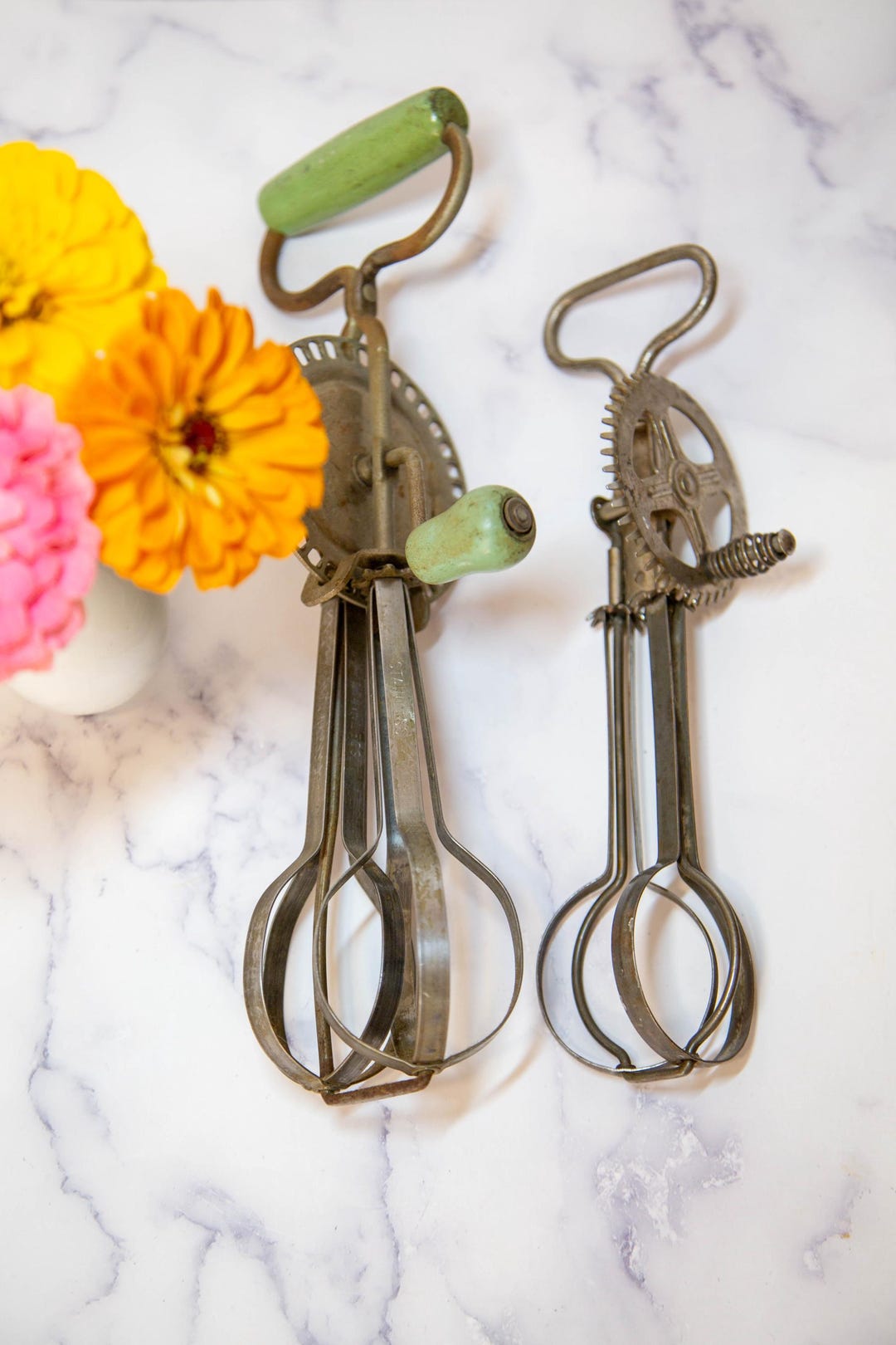 Vintage Egg Beaters - Hand Mixers Set of 2 - Etsy