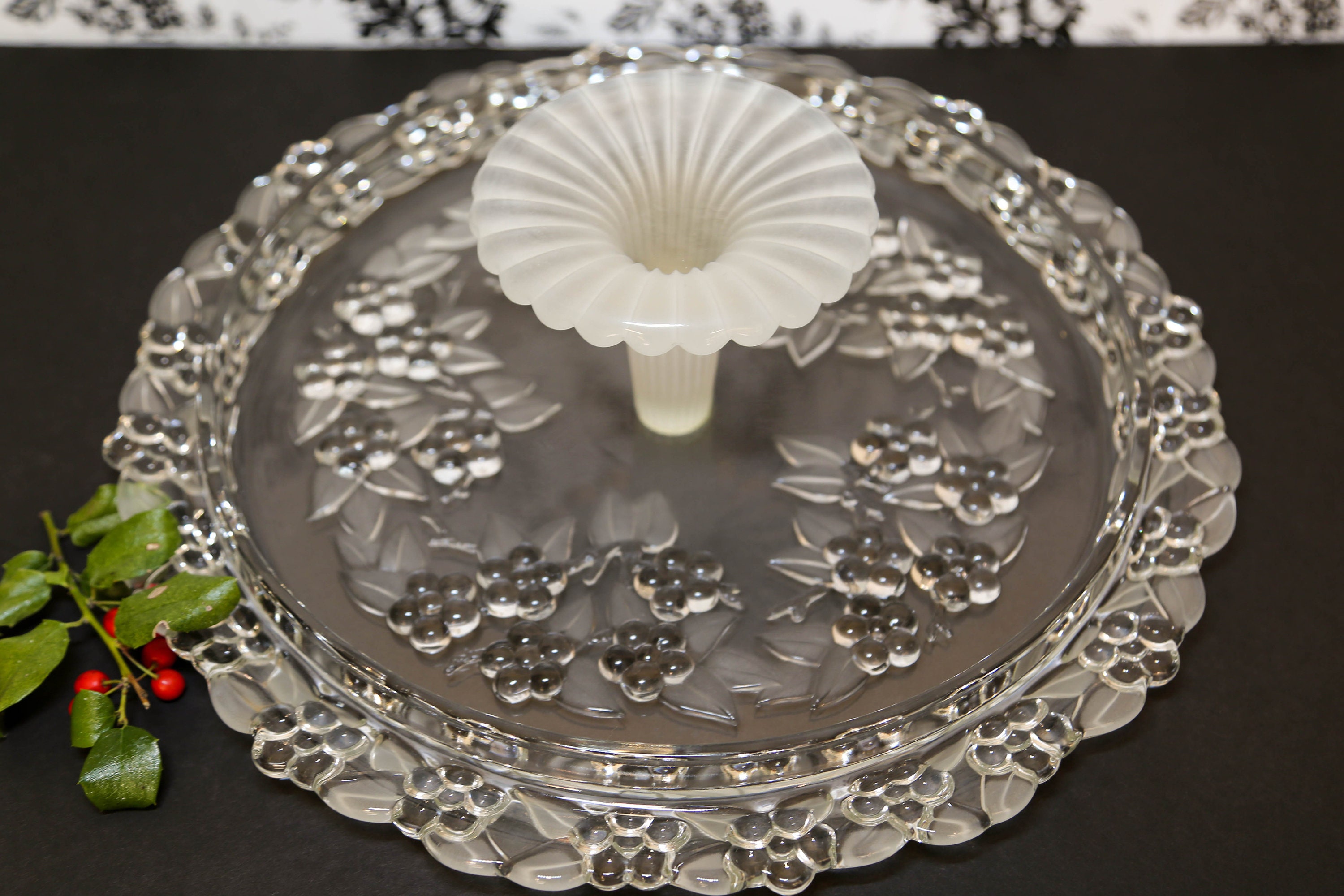 Mikasa Walther Crystal Carmen 13" Cake Stand Pedestaled - Etsy