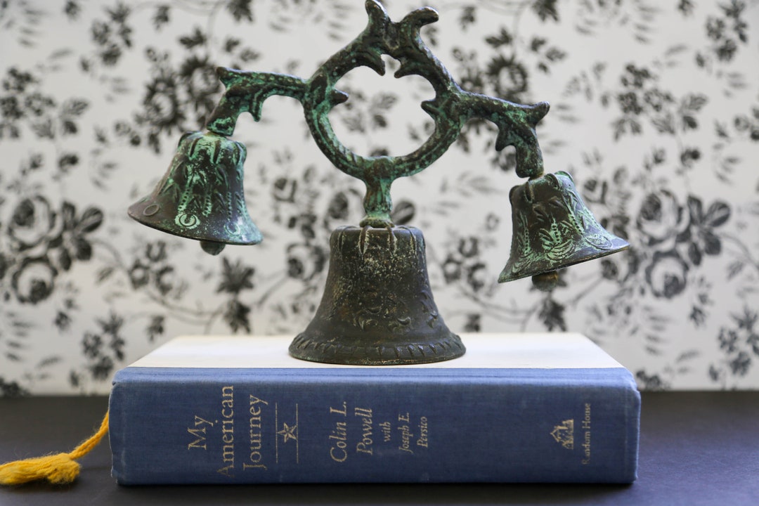 Vintage Brass Bells/bronze Triple Altar/sanctuary/temple Bells ...