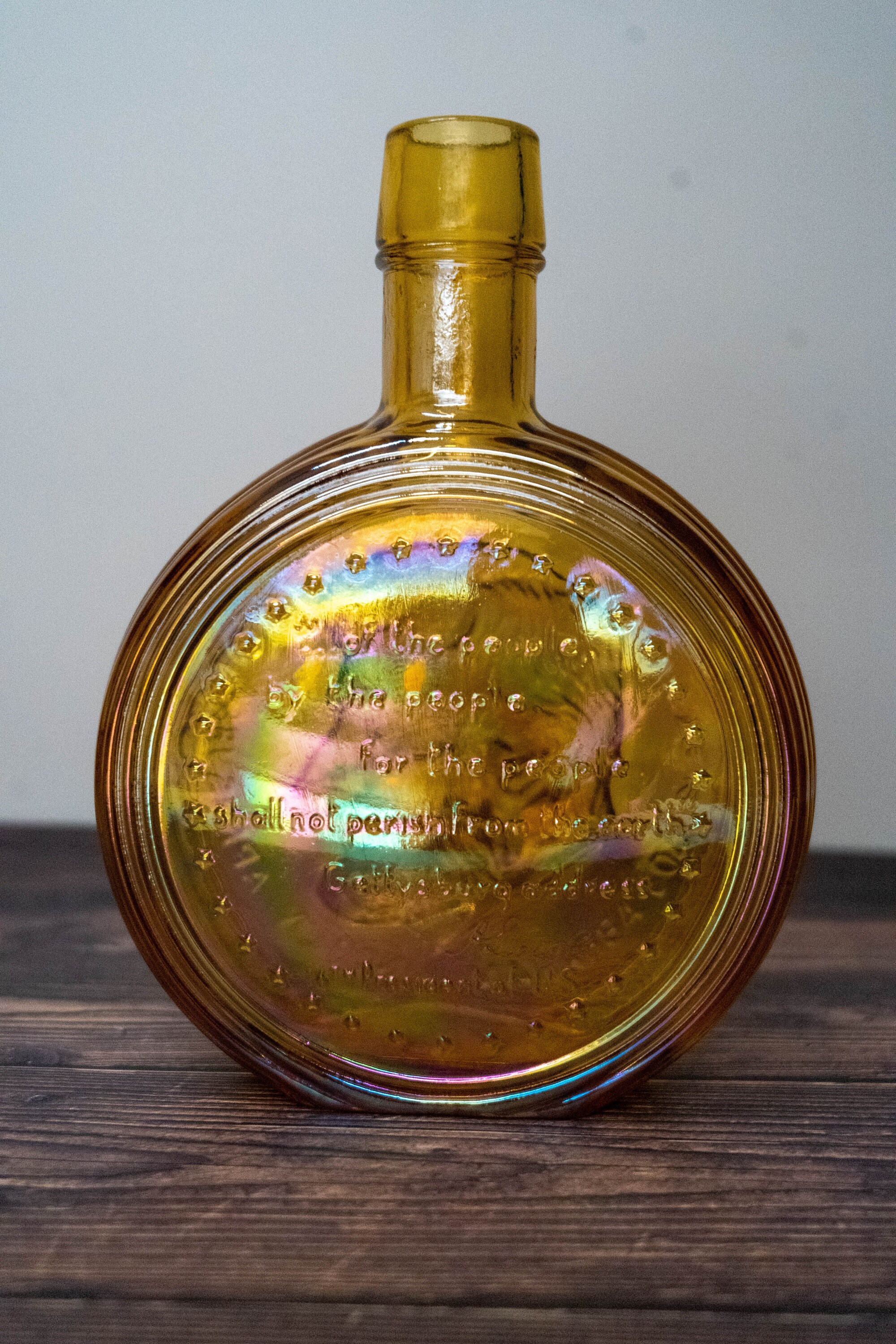 Large Wheaton Glass Abraham Lincoln Bronze Glass Bottle. - Etsy