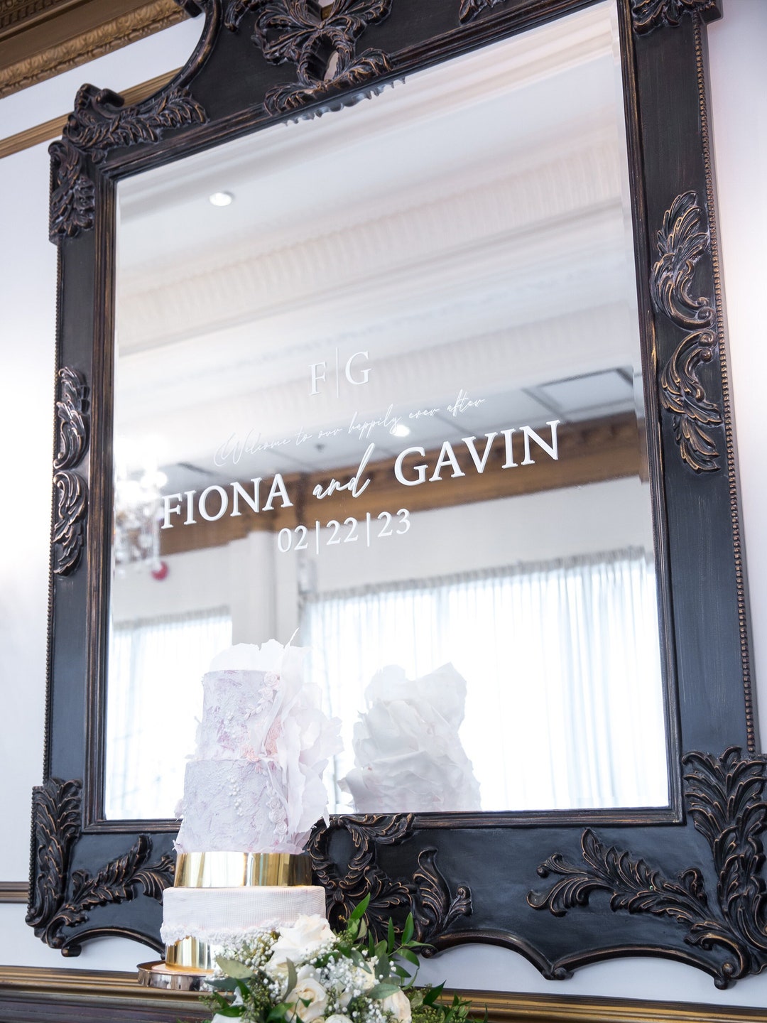NEW HEADER ONLY Mirror Seating Chart Decal Cling - Etsy