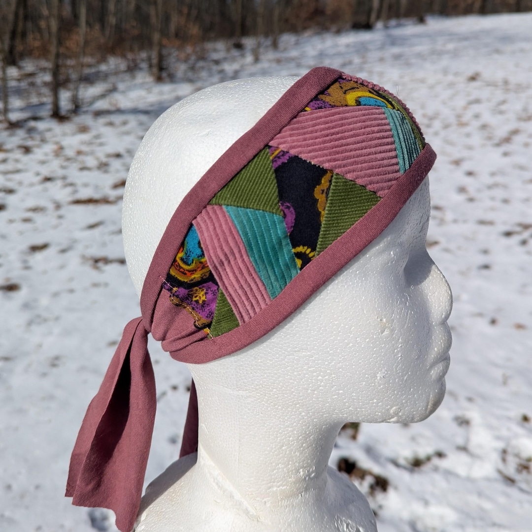 Funky Scrap Fabric Patchwork Headband - Etsy