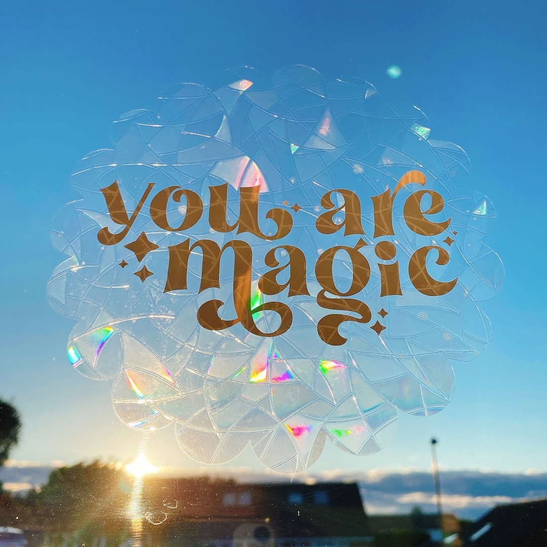 Sun Catcher Vinyl Sticker, Window Sticker, Rainbow Sticker, Window ...