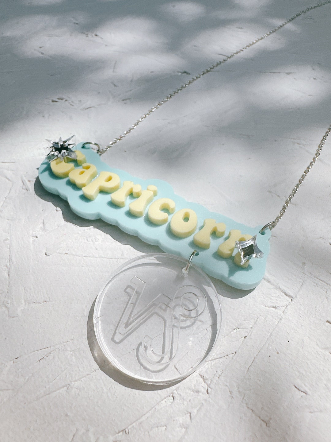 Acrylic Star Sign Necklace, Laser Cut Jewellery, Horoscope Jewellery ...