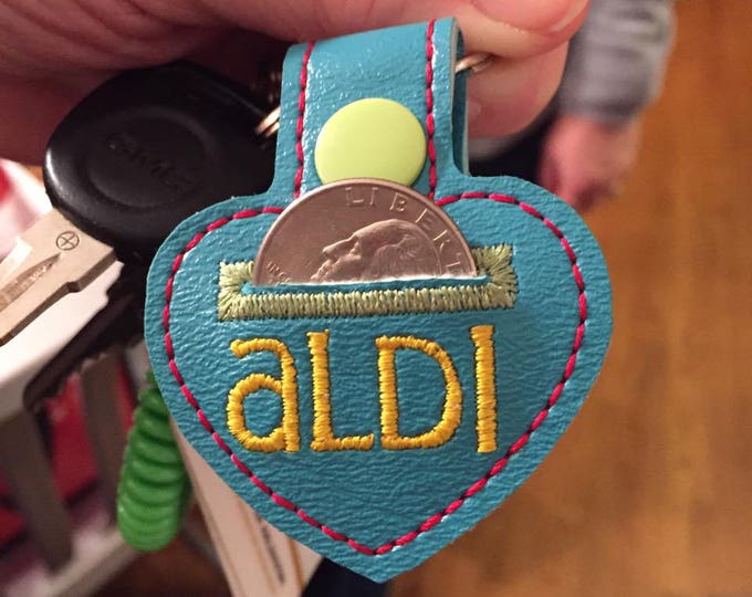 Aldi Quarter Keeper Aldi Keychain Aldi Quarter Holder Cart Coin Key Fob ...