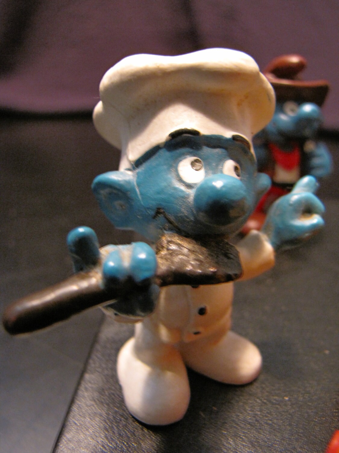 Smurfs Set of Four: Cowboy, Policeman, Chef, and Fireman, Plus Wind up ...
