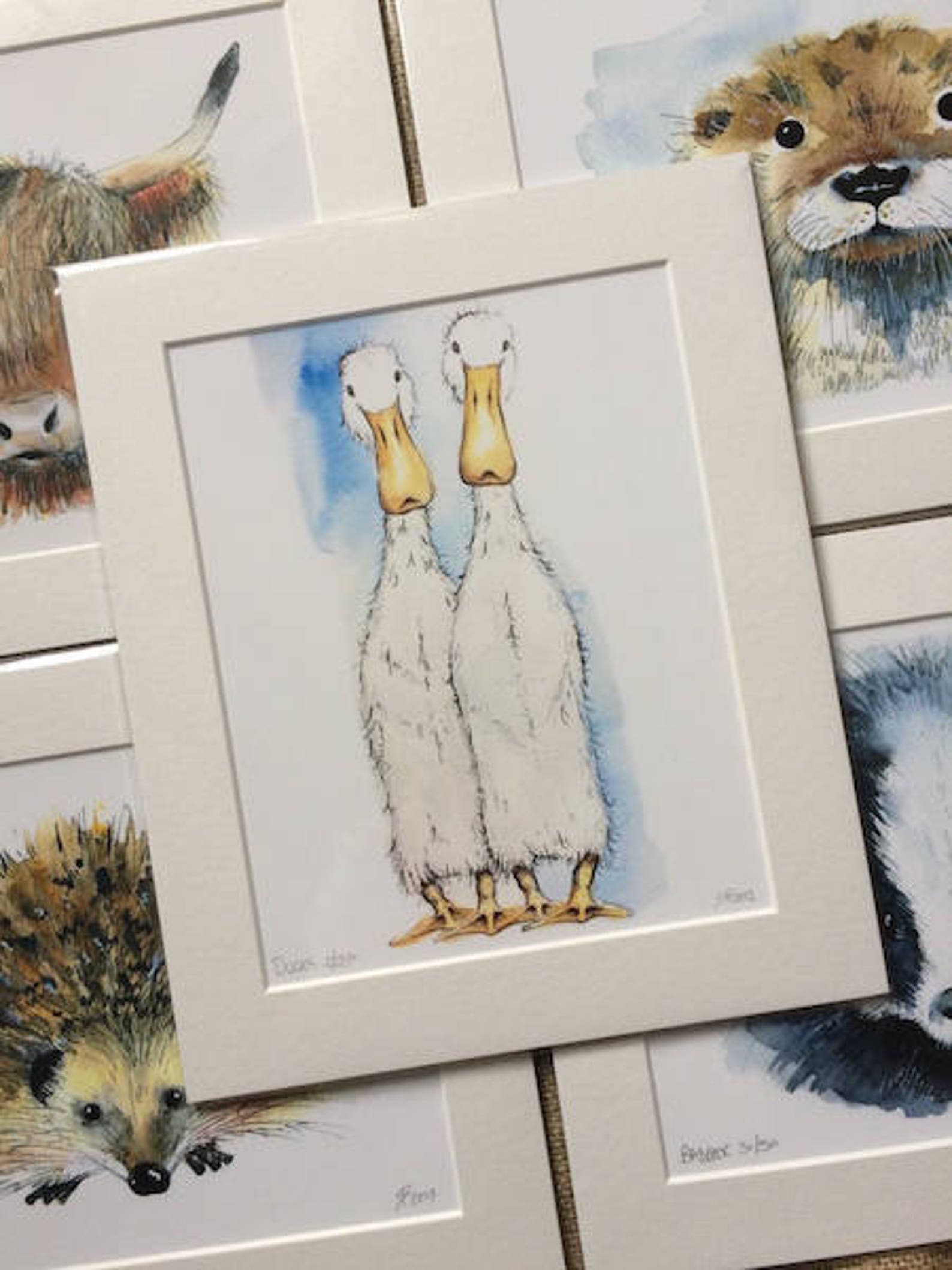 Indian Runner Ducks Print, 10 X 12 Inch, Limited Edition Print, Duck ...