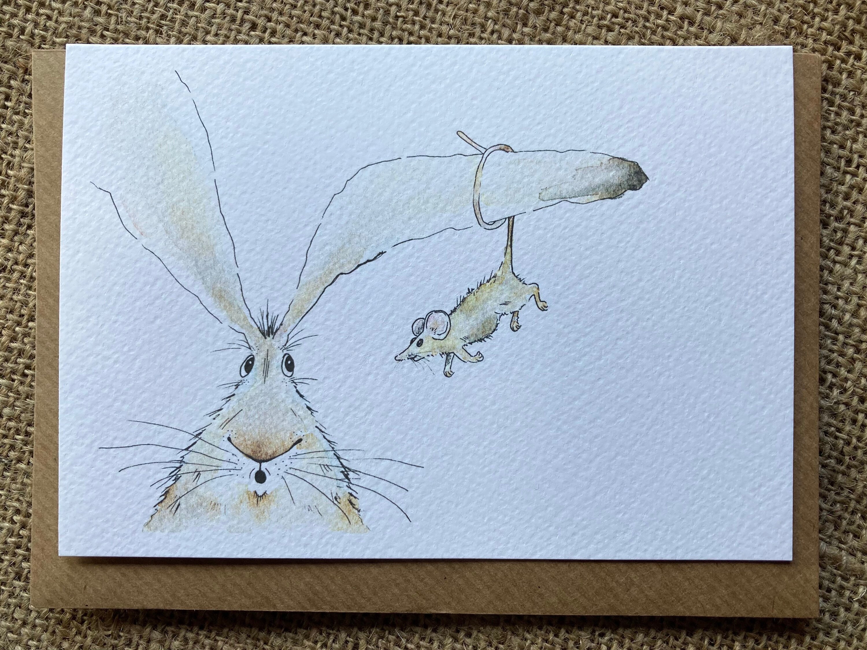 Pack of Five Mixed HARE Greetings Cards, Easter Cards, Hare Cards - Etsy UK