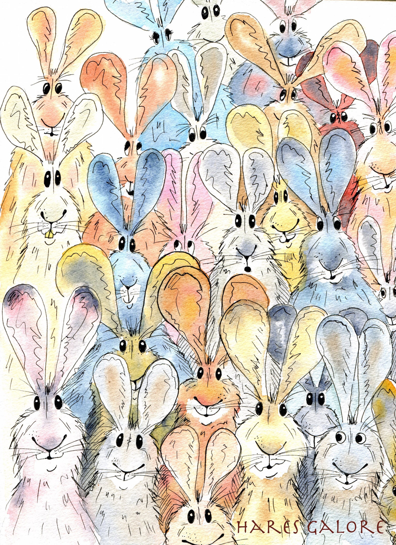 TWO Hare Prints, OFFER Two Limited Edition Hare Prints, Hare Print ...