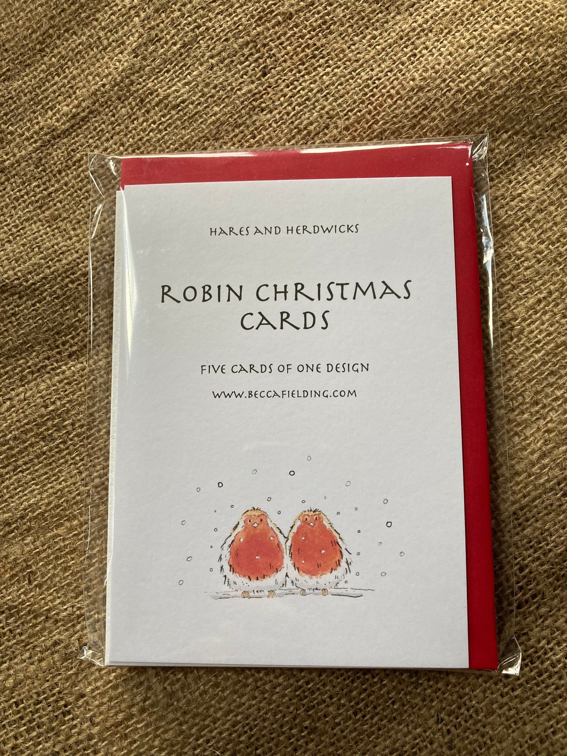 Pack of Five Christmas Robin Cards, Robin Cards, Christmas Cards - Etsy