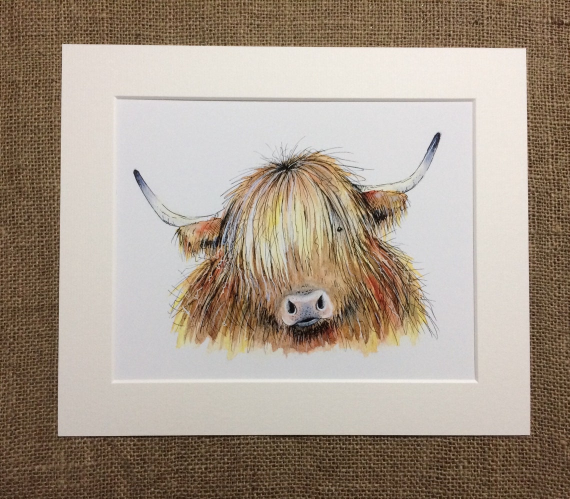 Highland Cow Print Limited Edition Print Cow Print | Etsy