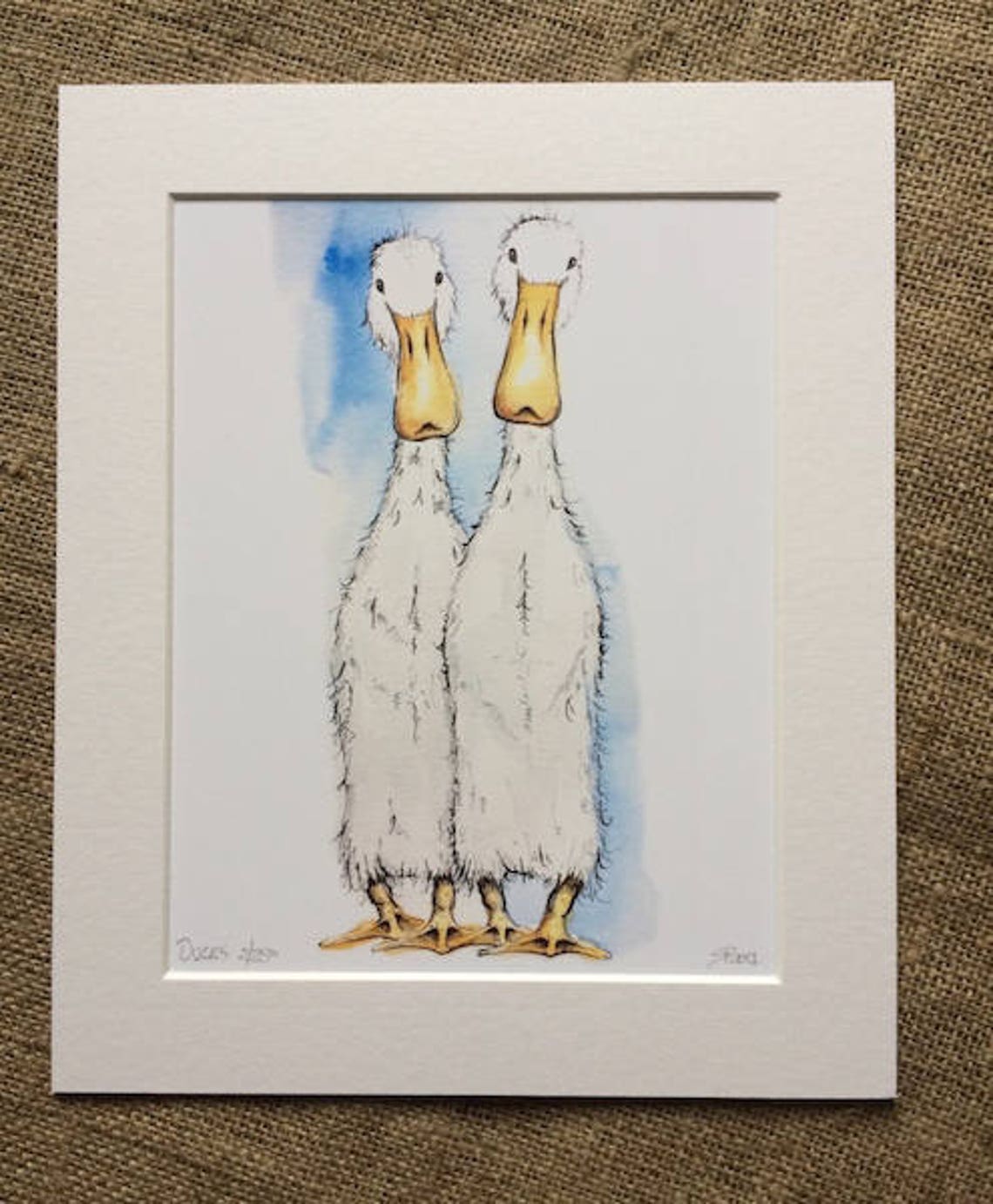Indian Runner Ducks Print, 10 X 12 Inch, Limited Edition Print, Duck ...