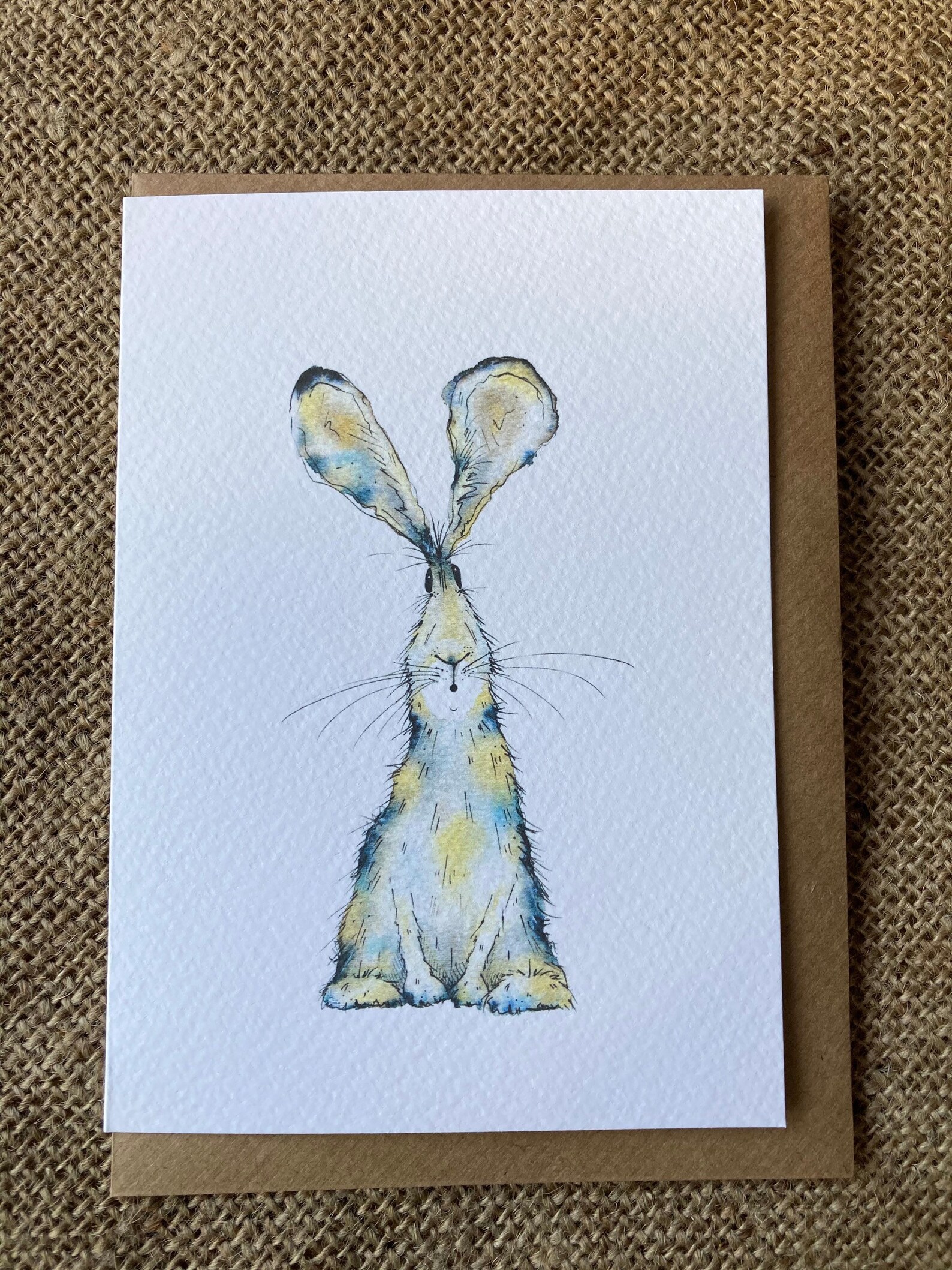 Pack of Five Mixed HARE Greetings Cards, Easter Cards, Hare Cards - Etsy