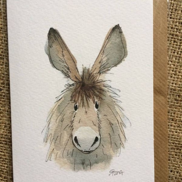 Donkey Card - Etsy