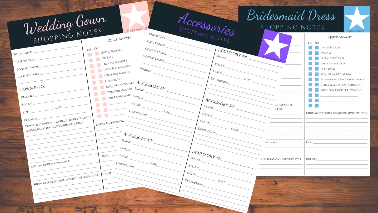 Say Yes to the Dress Wedding Gown Shopping Notes Spreadsheet ...