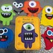Build Monster Felt Quiet Busy Busy Book Add On Page Monster | Etsy