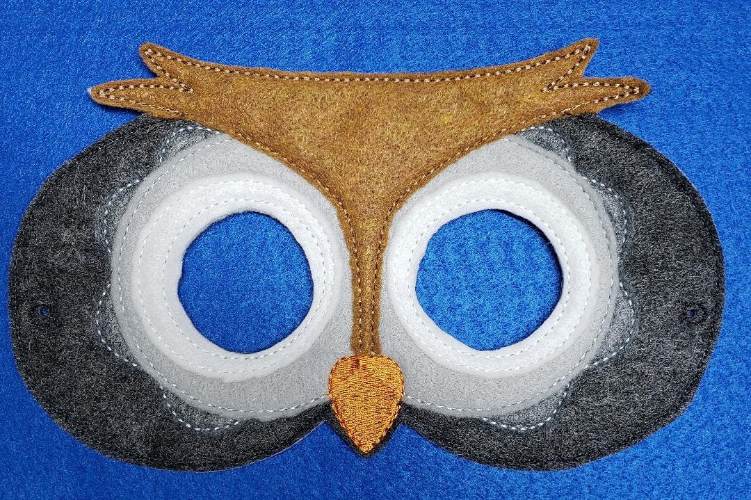Ready to Ship Felt Woodland Animal Owl Mask Forest Animal Pretend Play ...